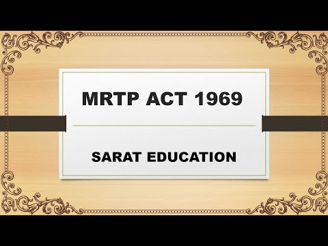 MRTP ACT 1969 // business environment// #mrtpact1969 #ssbpgt #ugcnet #mcom