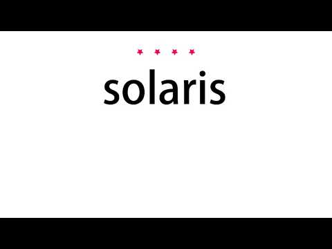 How to pronounce solaris - Vocab Today