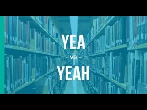 The difference between YEA and YEAH (a short English lesson for Bible beginners)