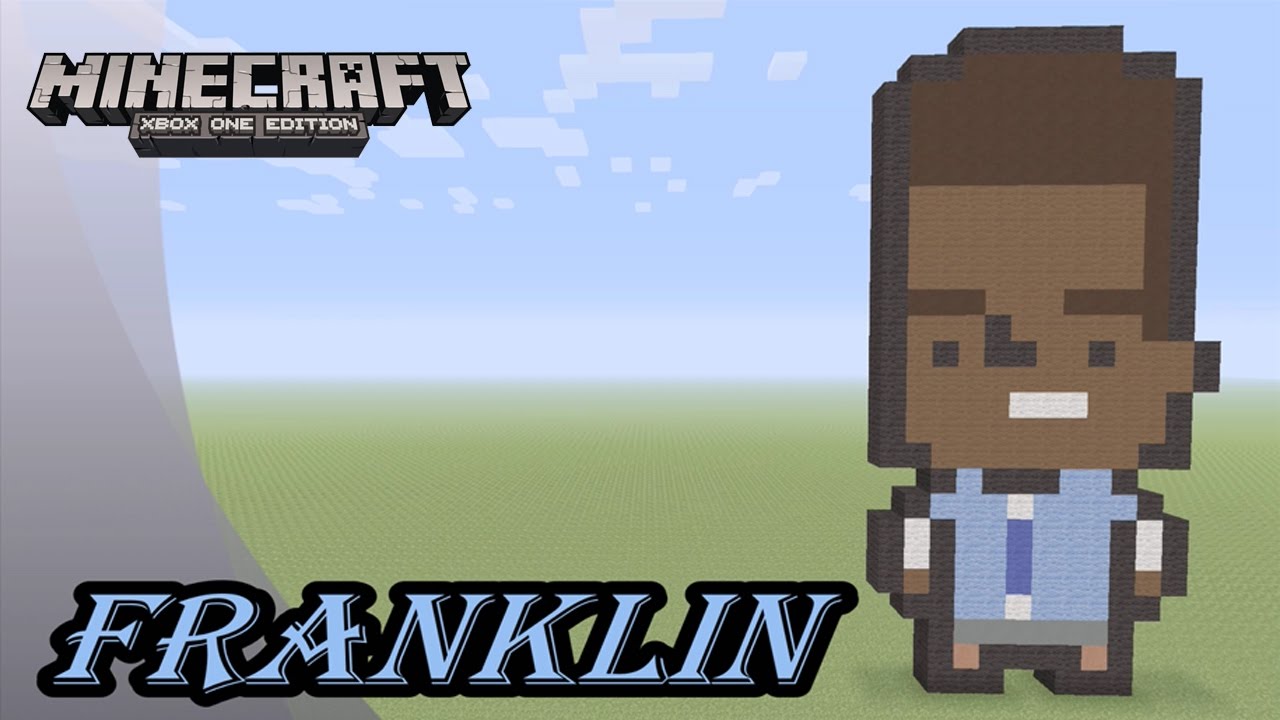 Minecraft: Pixel Art Tutorial and Showcase: 8-Bit Franklin Clinton (GTA V)
