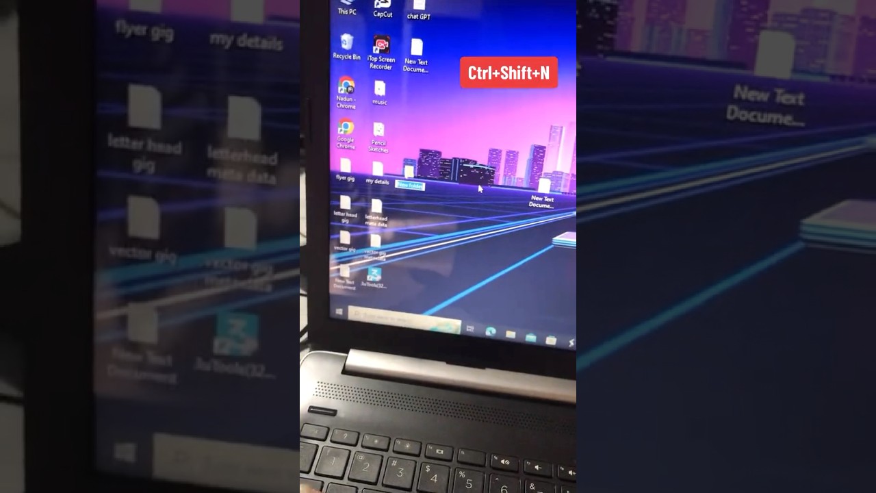 Windows Shortcuts (ctrl+Shift+N)💻 #youtubeshorts #trending #windows #viral #windowsshortcut #shorts