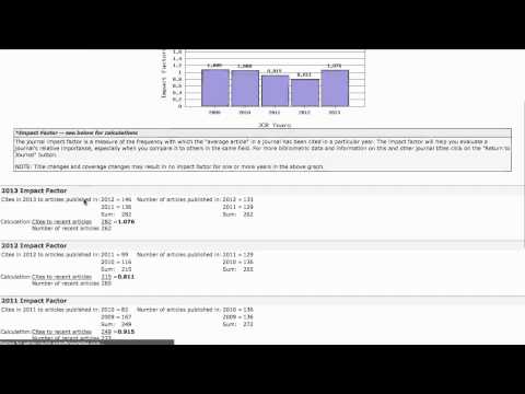 How to find a journal's impact factor in Web of Science