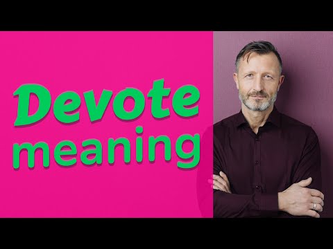 Devote | Definition of devote