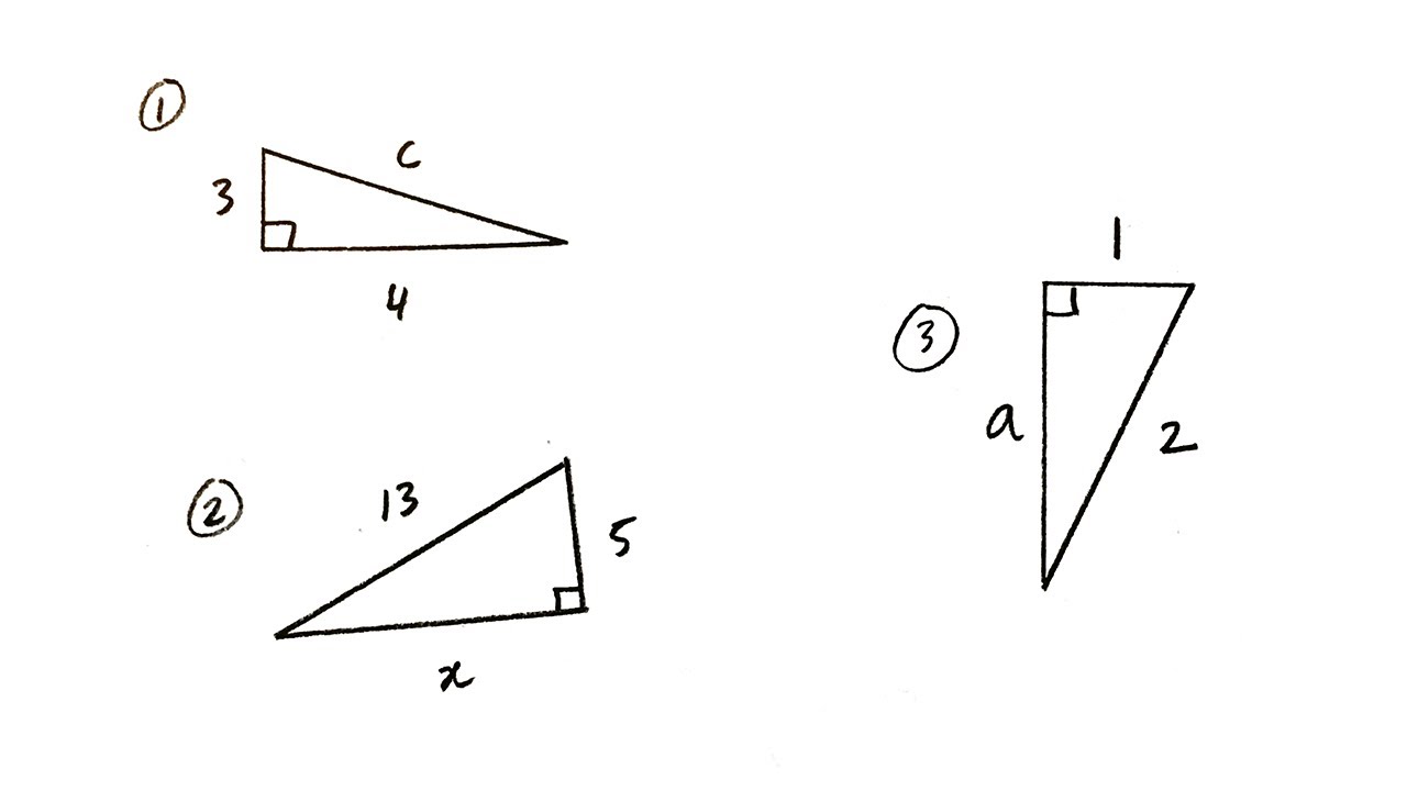 Pythagorean Theorem Practice Problems - Example 1