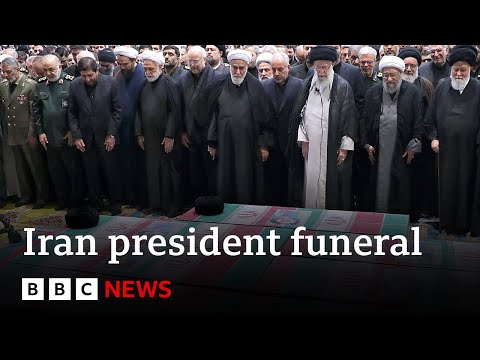 Former Iran President Raisi's burial ceremony in Mashhad | BBC News