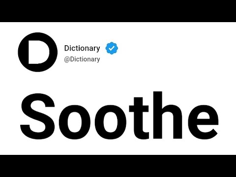 Soothe Meaning In English