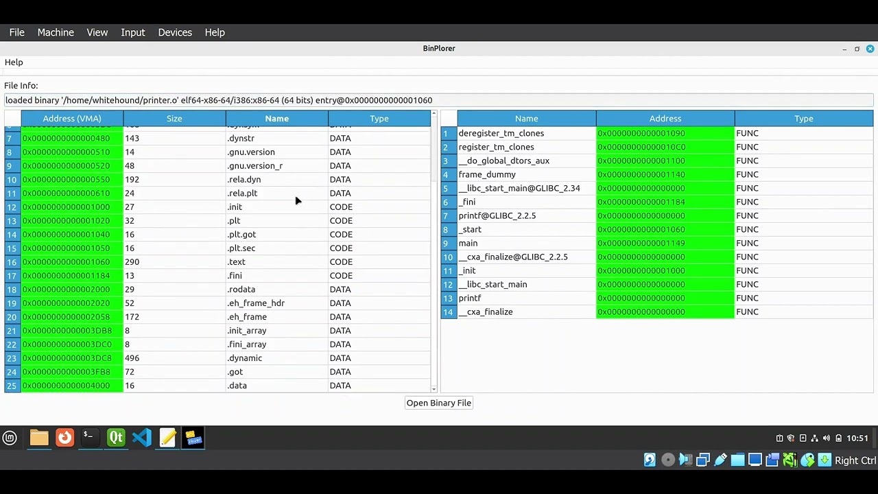 Introducing BinPlorer: A GUI Binary Loader for Linux ELF Files | Full Walkthrough