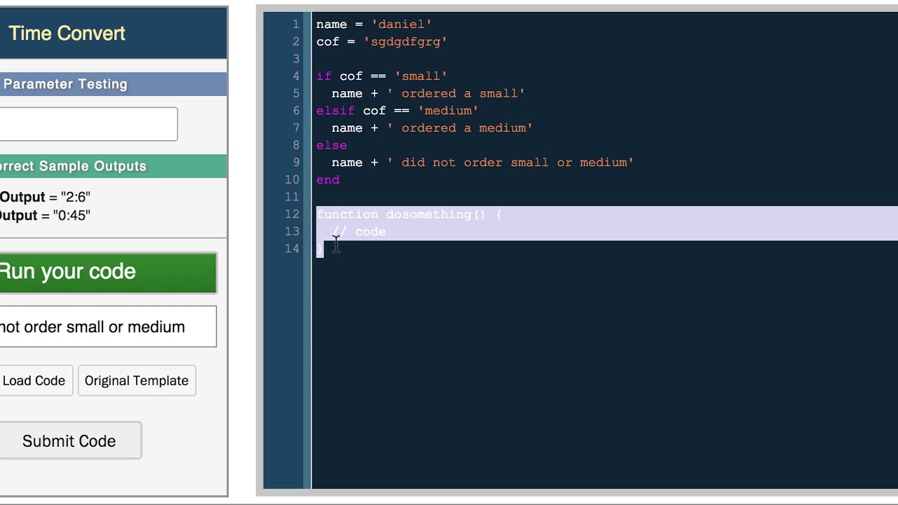 Conditionals in Ruby - Coderbyte