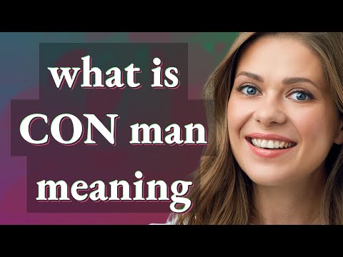 Con man | meaning of Con man