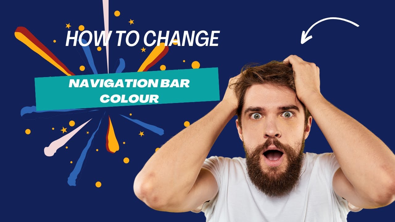 How to change navigation bar colour in react native- intro