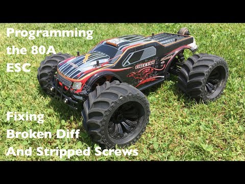 JLB Cheetah: 80A ESC Programming, Stripped Screws and Differential Repair