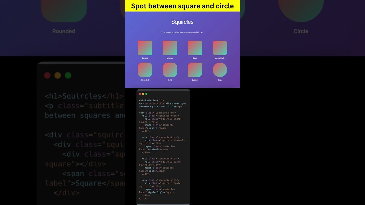 Spot Between Square and Circle | Satisfying CSS Animation Using HTML, CSS & JavaScript #coding