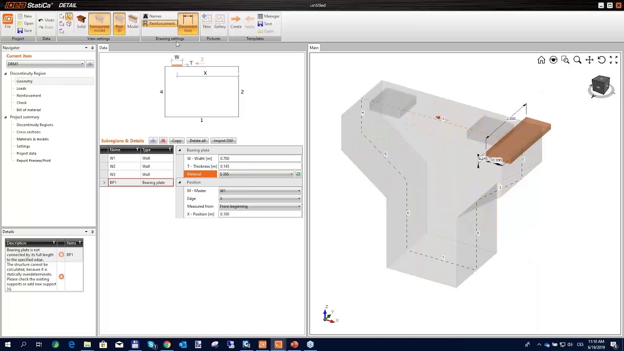 Design a bridge pier cap with IDEA StatiCa