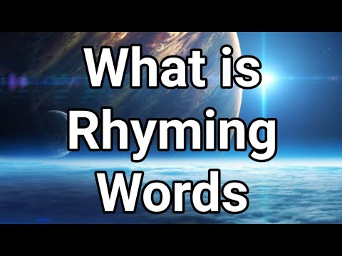 What is Rhyming Words. Urdu/ English