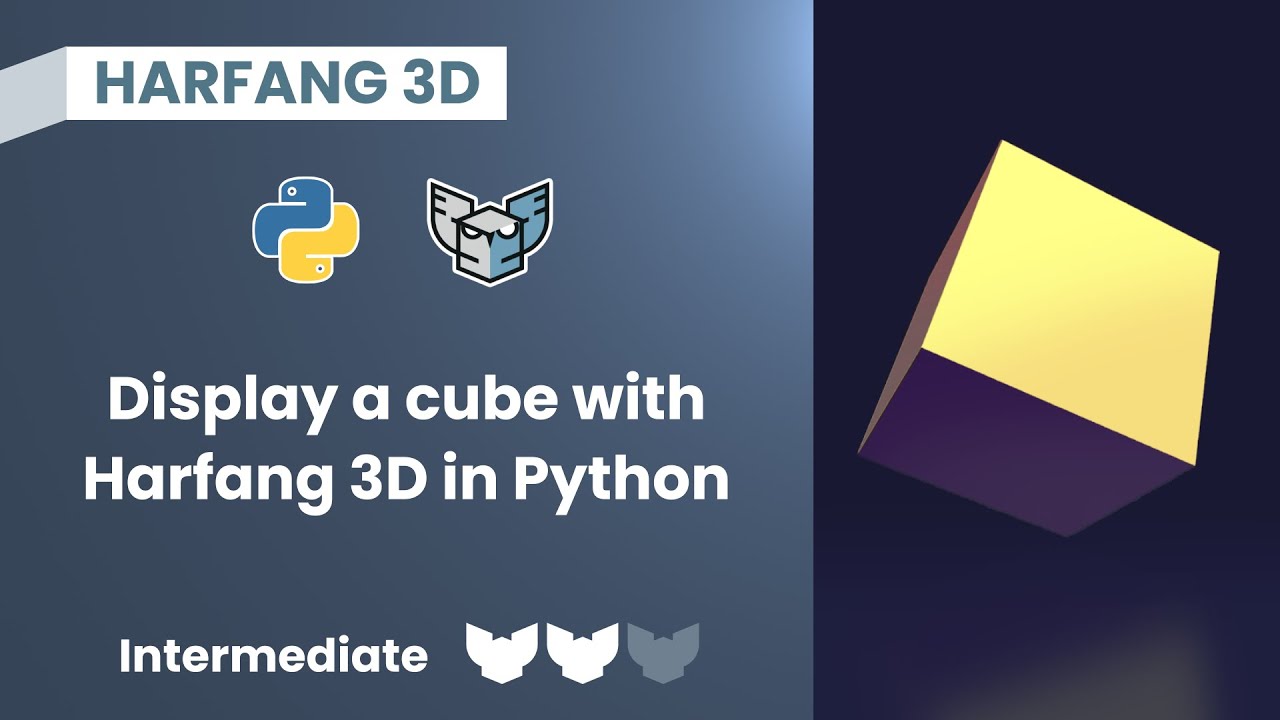Display a cube with Harfang3D in Python