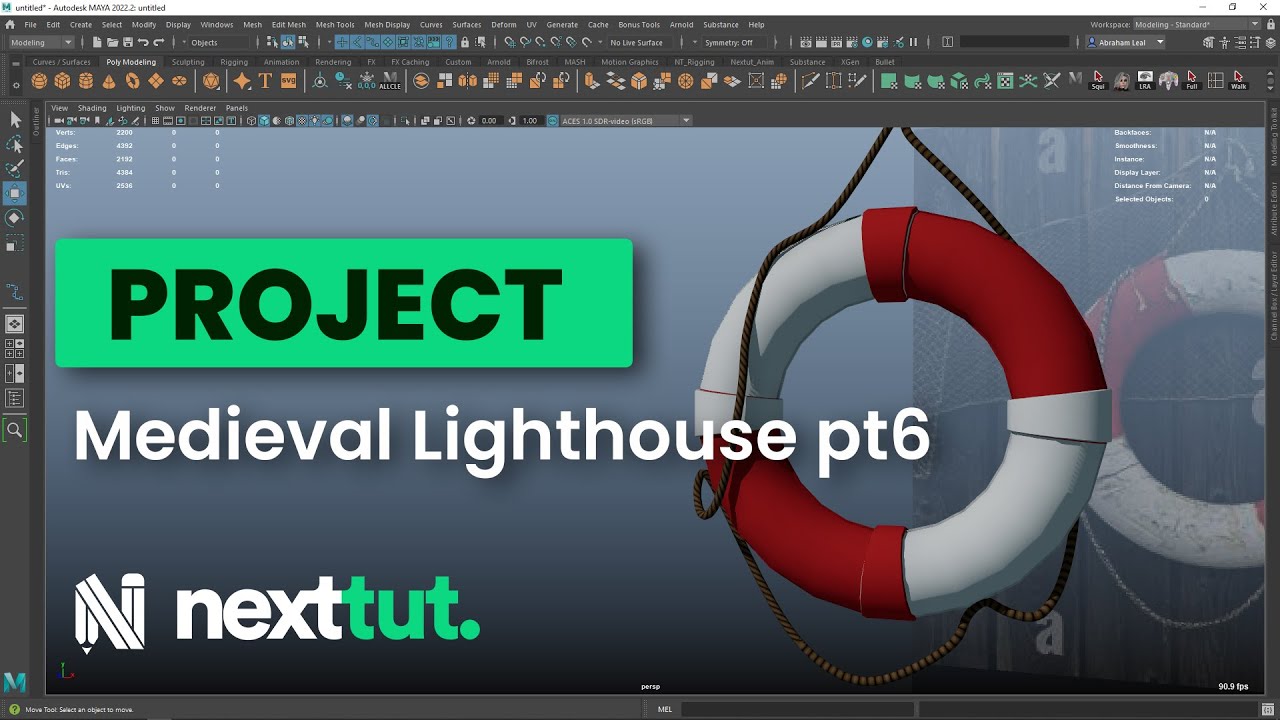 Maya Modelling Tutorial | Medieval Lighthouse Part 06