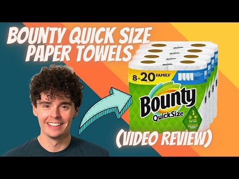 Bounty Quick Size Paper Towels, White, 8 Family Rolls (Review)