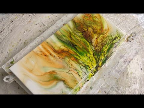 How I Made This Stunning Side-Tilted Fluid Art!