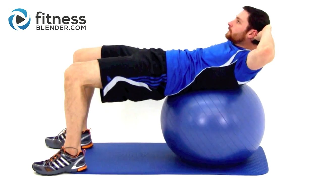 Challenging Exercise Ball Ab Workout - Physioball Workout for the Core