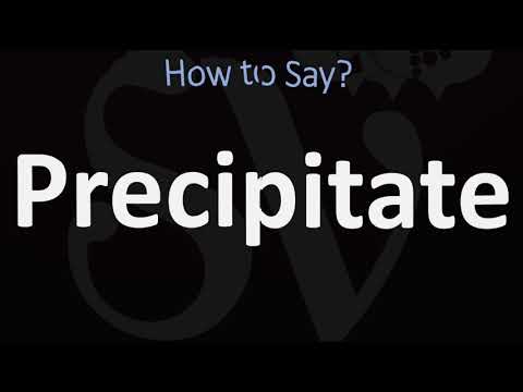 How to Pronounce Precipitate? (CORRECTLY)