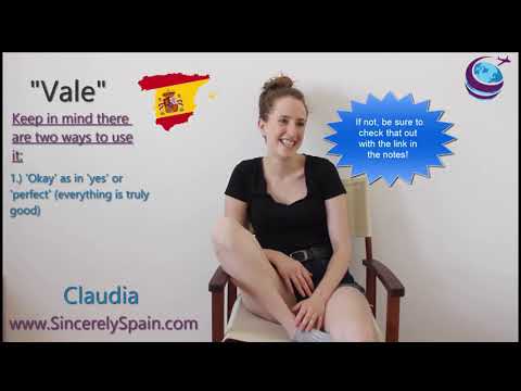 What Does "Vale" Mean in Spain?