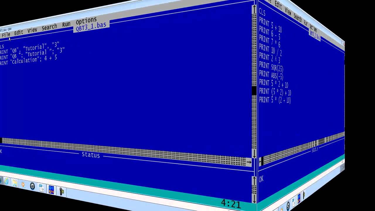 QBasic Tutorial 3 - Print Formatting - QB64