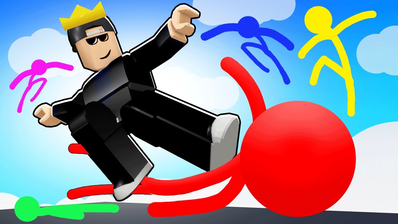 I Cheated using ADMIN COMMANDS in Roblox Stick Fight