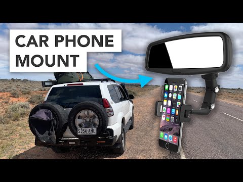 Rear View Mirror Phone Holder for your Car! Review & Walk Through