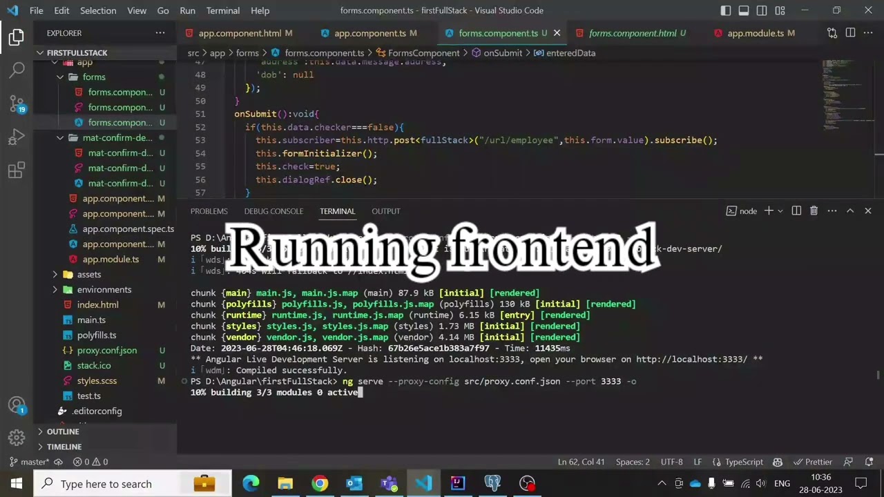 Simple CRUD operations in Angular, Springboot and PostgreSQL databse.