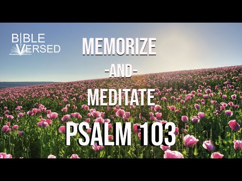 Psalm 103, Praise for the Lord's Mercies. Memorize and Meditate Video (with words and music)