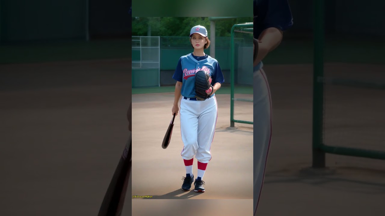The Passionate life of a baseball girl #baseball #passion #life #girl #ai