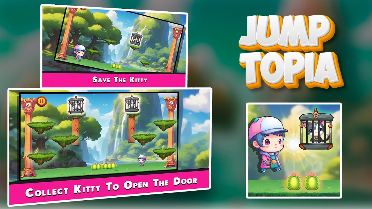 Jump Topia || Construct 3 Game Template || Source code