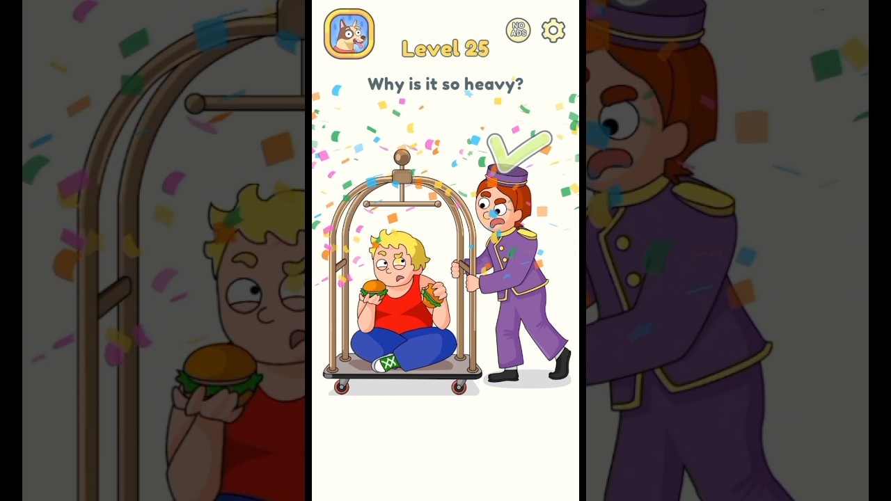 Dop 2(Delete One Part) Level 25 - Walkthrough Solution - All Levels - @BobeGamer972