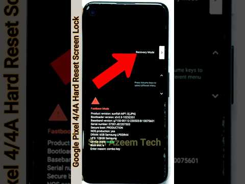 Unlock Google Pixel 4/4A Hard Reset Screen Lock Without PC -Pixel 4A Pattern Lock Bypass 100% Work!