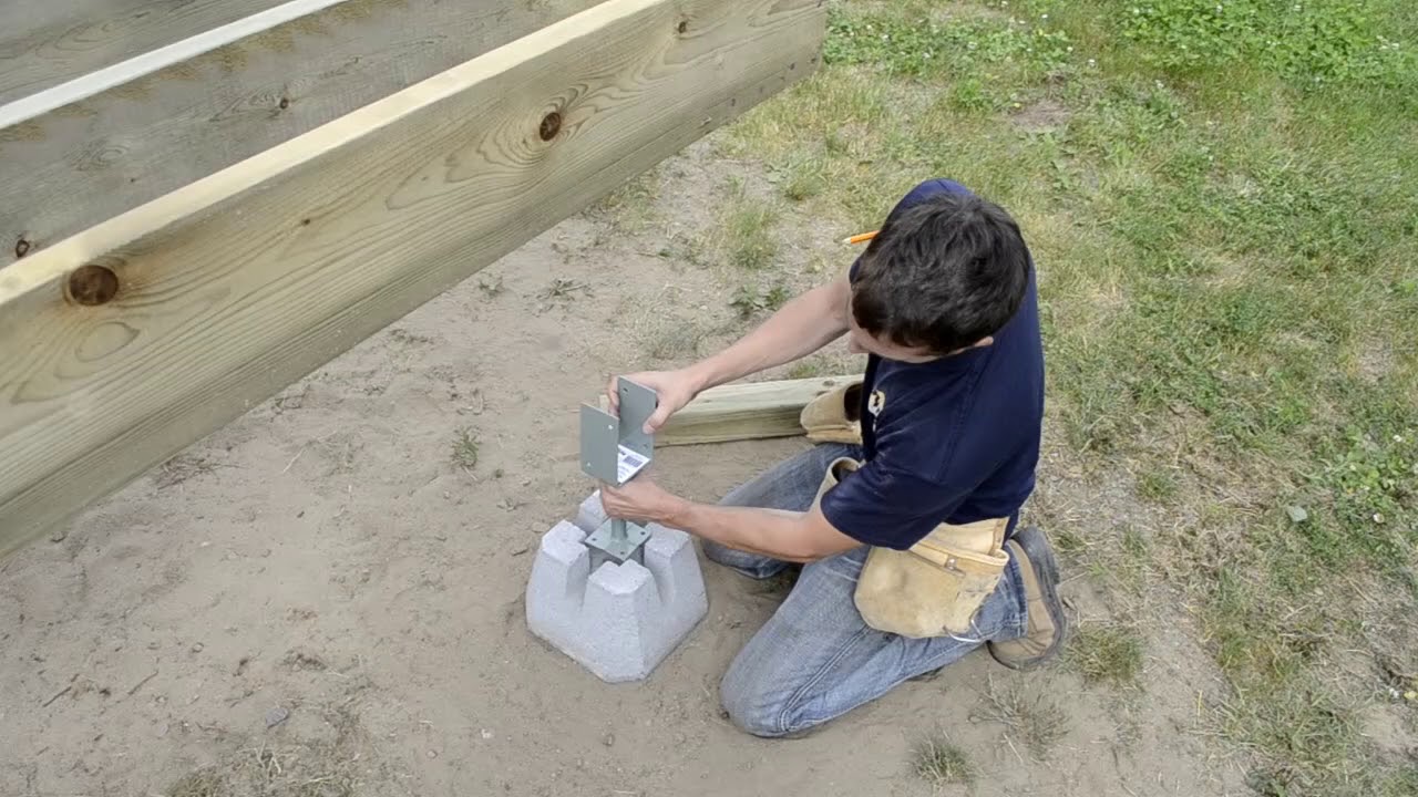 Pylex Ajustable Deck Support Installation