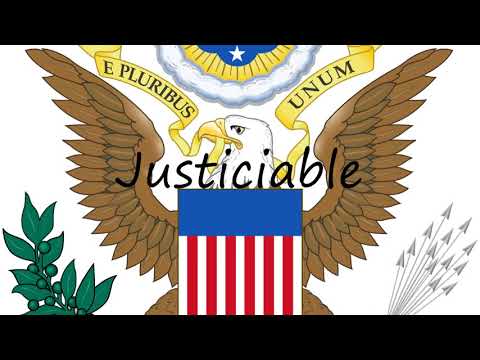 How to Pronounce Justiciable?