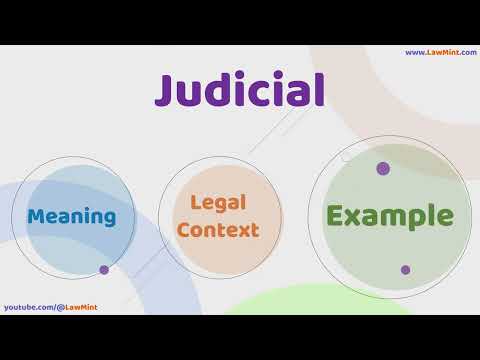 Judicial Meaning Legal Context & Example Legal Terms Simplified @LawMint