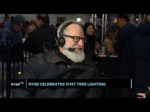 Andrew Breslau at Downtown Alliance Joins NYSE Tree Lighting