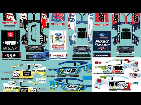 Custom nascar diecast templates 2023 wave 12