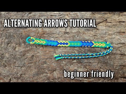 ALRERNATING AIRROWS BRACELET TUTORIAL (in depth and beginner friendly) || friendship bracelets