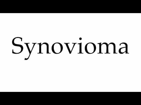 How to Pronounce Synovioma