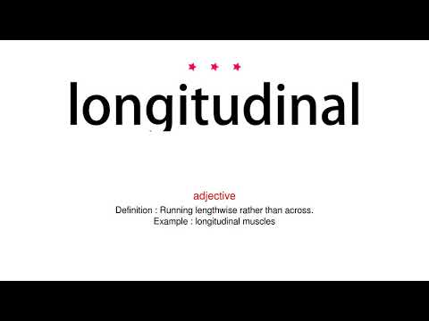 How to pronounce longitudinal - Vocab Today