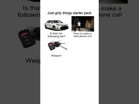Just girly things starter pack meme #Memes