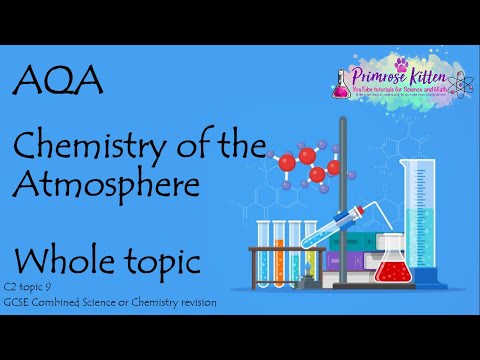 The Whole of AQA - THE ATMOSPHERE. GCSE Chemistry or Combined Science Revision Topic 9 for C2