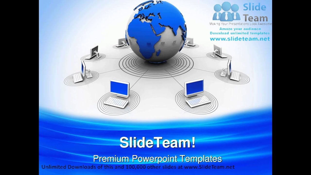 Global Connections Computer PowerPoint Templates Themes And Backgrounds Graphic designs