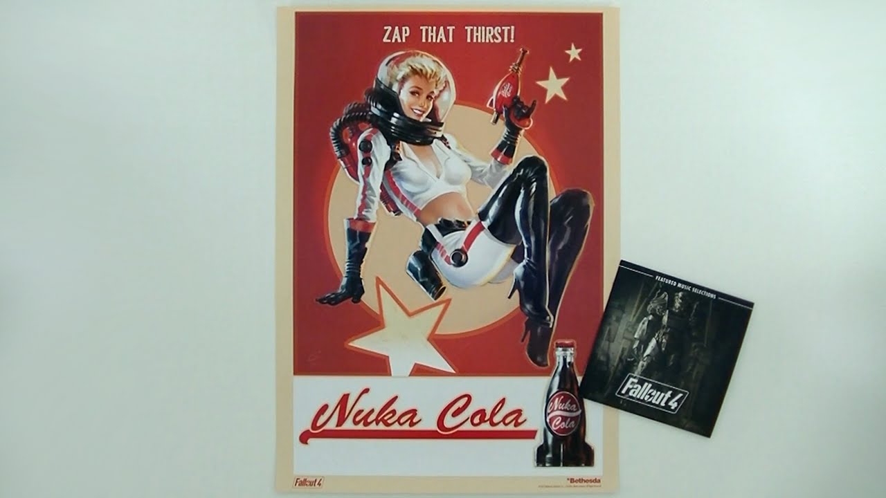 Fallout 4 Nuka Cola Poster & Soundtrack CD