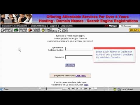 How to change Domain Name Server(DNS) at WildWestDomains.com - Host Department LLC