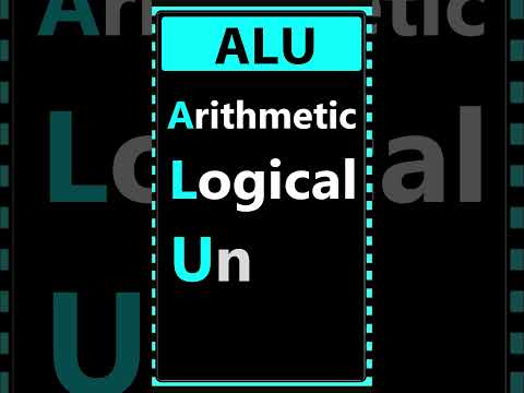 ALU Full form | Full form of ALU | #fullform #ALU #shorts