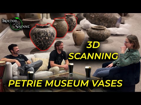 Scanning Petrie Core Number 7 and Ancient Egyptian Vases in the Petrie Museum!