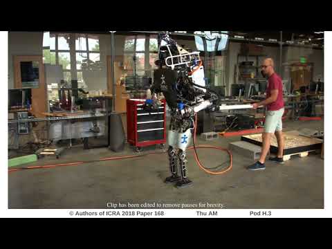 Straight-Leg Walking through Underconstrained Whole-Body Control